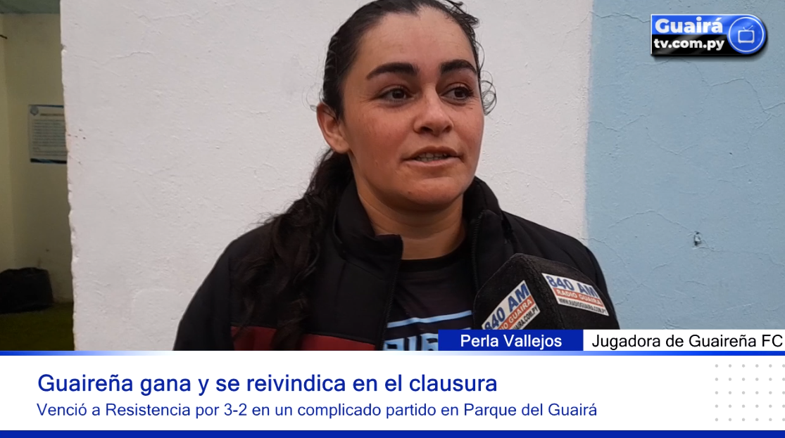Guaireña gana y se reivindica en el Clausura. – Radio Guairá AM 840