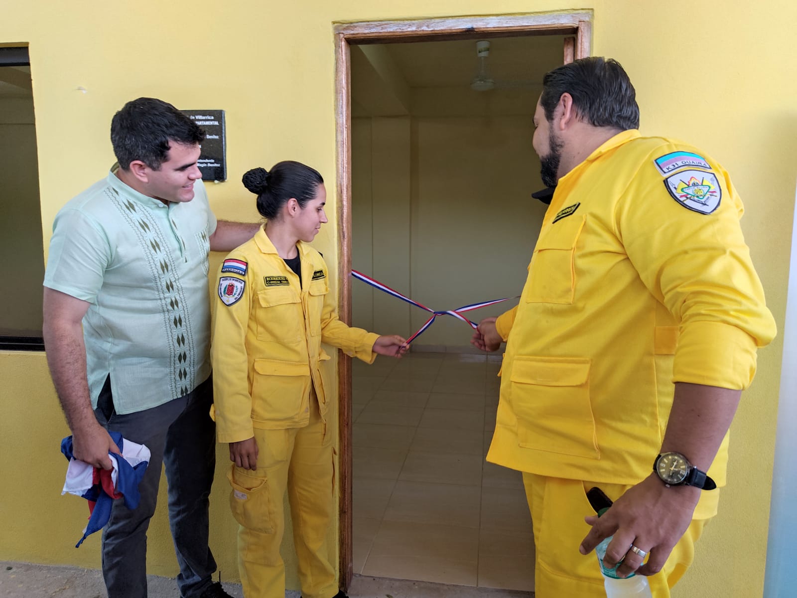 Municipio de Villarrica inauguró la construcción de un salón en el cuartel de los bomberos k31 ...
