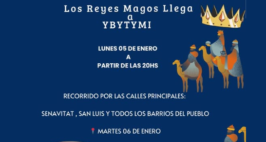 Anuncian recorrido de Reyes Magos en Ybytymi – Radio Guairá AM 840